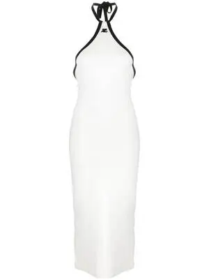 COURREGES Contrasting-trim Cotton Dress