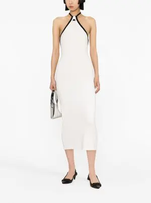 COURREGES Contrasting-trim Cotton Dress