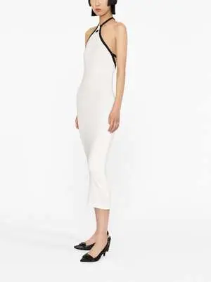 COURREGES Contrasting-trim Cotton Dress