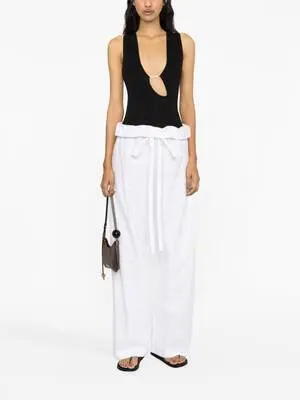 Matteau Drawstring Waist Wide-leg Trousers