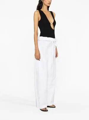 Matteau Drawstring Waist Wide-leg Trousers