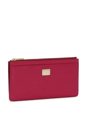 Dolce & Gabbana Large Dauphine Leather Wallet - Pink