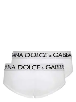Dolce & Gabbana Two-pack Logo-print Cotton Briefs