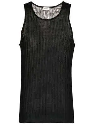 Nanushka Round-neck Vest Top - Black