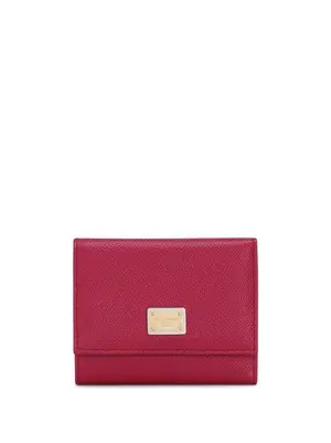 Dolce & Gabbana Logo-plaque Compact Wallet - Red