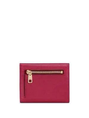 Dolce & Gabbana Logo-plaque Compact Wallet - Red