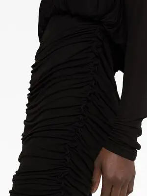 Saint Laurent Draped V-neck Minidress