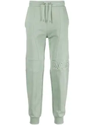 Balmain Logo-embossed Track Pants - Green