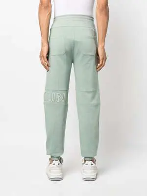 Balmain Logo-embossed Track Pants - Green