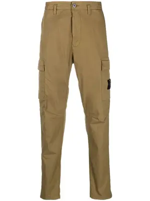 Stone Island Straight-leg Cargo Trousers - Brown