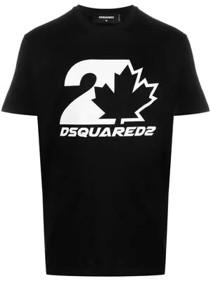 Dsquared2 Logo-print Cotton T-shirt - Black