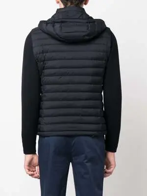 MOORER Zip-up Padded Hooded Jacket