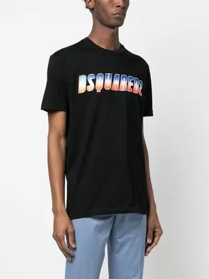 Dsquared2 Glitter Logo-print T-shirt