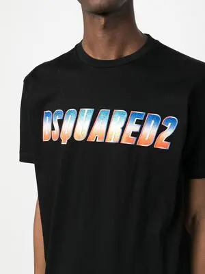 Dsquared2 Glitter Logo-print T-shirt