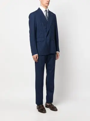 Tagliatore Pinstripe Double-breasted Two-piece Suit
