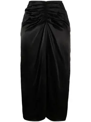 LANVIN Gathered-waist Midi Skirt
