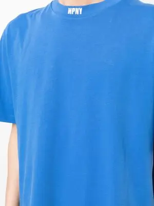 Heron Preston Hpny-print Short-sleeve T-shirt - Blue