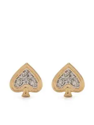 Adina Reyter 14kt Yellow Spade Earrings - Gold