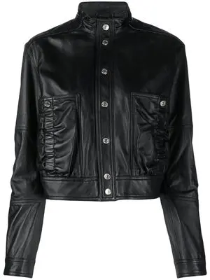 Dsquared2 Cropped Leather Jacket