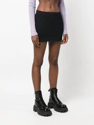 Vetements Elasticated Cotton-blend Miniskirt