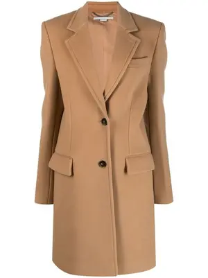 Stella McCartney Single-breasted Wool Coat