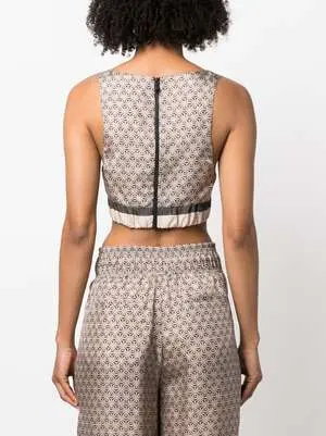 Brunello Cucinelli V-neck Cropped Top