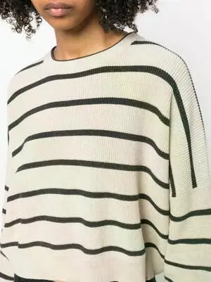 Brunello Cucinelli Striped Cotton Jumper