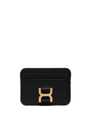 Chloé Marcie Leather Card Holder - Black