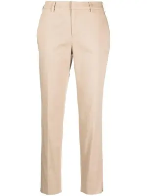 PT TORINO Straight-leg Stretch-cotton Trousers - Neutrals