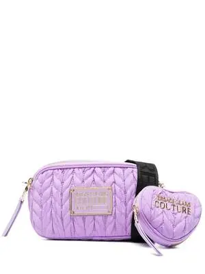 Versace Logo-plaque Crossbody Bag - Purple