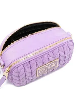 Versace Logo-plaque Crossbody Bag - Purple