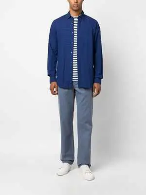 Aspesi Long-sleeved Cotton Shirt - Blue