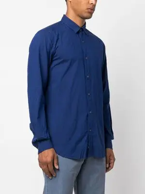 Aspesi Long-sleeved Cotton Shirt - Blue