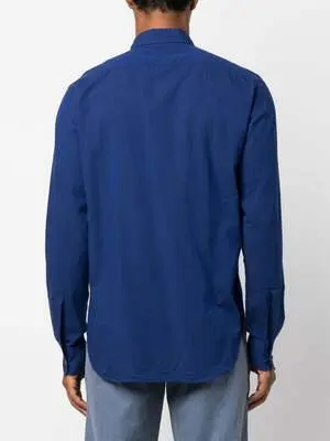 Aspesi Long-sleeved Cotton Shirt - Blue
