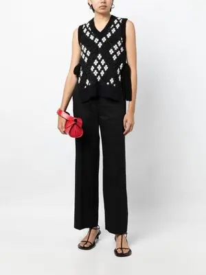 3.1 Phillip Lim Argyle-check Knitted Vest