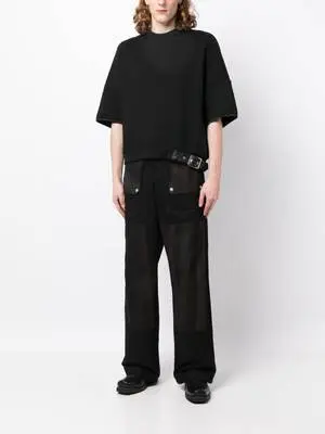 Random Identities Buckle-detailed Cotton T-shirt