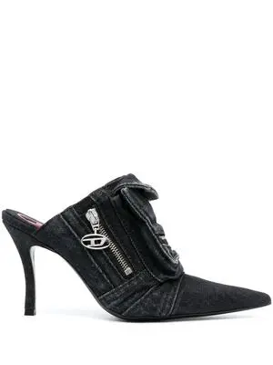 DIESEL® D-venus Pocket 100mm Denim Mules