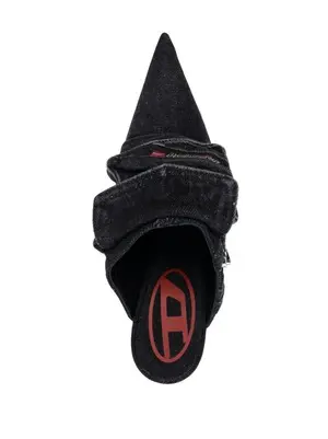DIESEL® D-venus Pocket 100mm Denim Mules