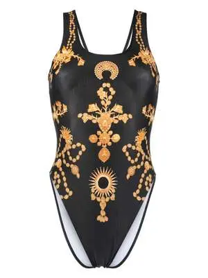 MARINE SERRE Ornament Print Swimsuit