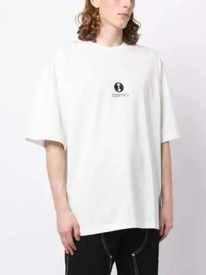 OAMC Altitude Logo-print Cotton T-shirt - White