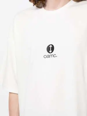OAMC Altitude Logo-print Cotton T-shirt - White