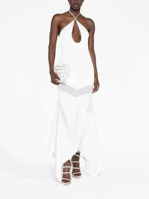 Attico Saskia Halterneck Maxi Dress