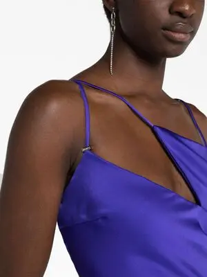 Attico Melva Asymmetric Gown - Purple