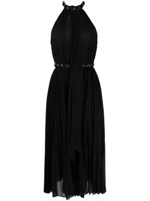 ZIMMERMANN ZIMMERMANN Pleated Halterneck Chain Detail Dress
