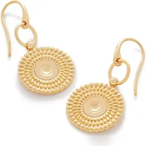 Disc Drop Earrings