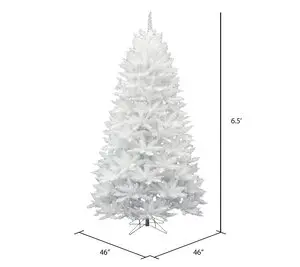 VICKERMAN 6.5' Sparkle White Spruce Artificial Hristmas Tree
