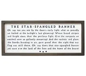 SINCERE SURROUNDINGS 24' Star Spangled Banner F Armhouse Frame - One-color
