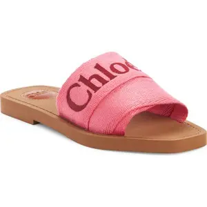 Chloé Woody Slide Sandal - Pink/red