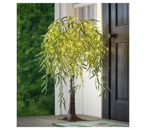 EVERGREEN Indoor/outdoor Lighted Led Green Will Ow Tree 4