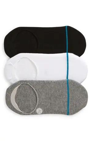 Stance Icon 3-pack No-show Liner Socks - Black Multi